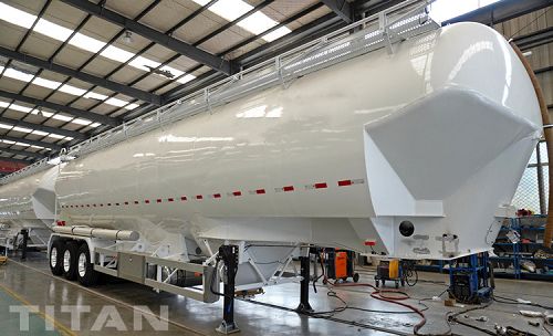 Wheat Flour Tanker Trailer Ready Ship to Zimbabwe