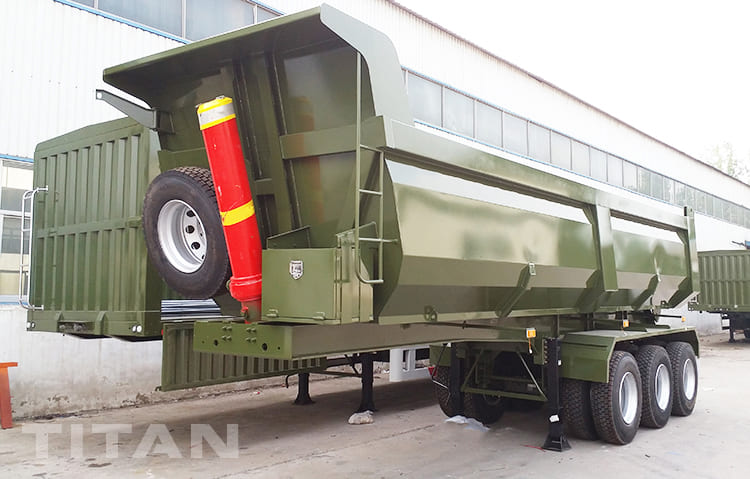 30CBM U Shape End Dump Trailer will be shipped to Uganda