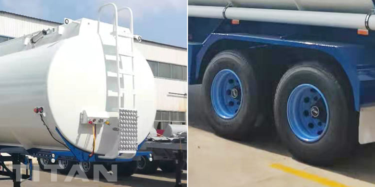 2 Axles 38000L Semi Tankers Trailers will be transported to Malta