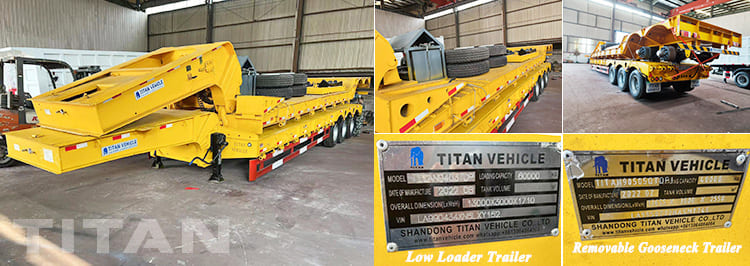 3 Axle Low Loader Trailer and 100T Removable Gooseneck Trailer will be ...