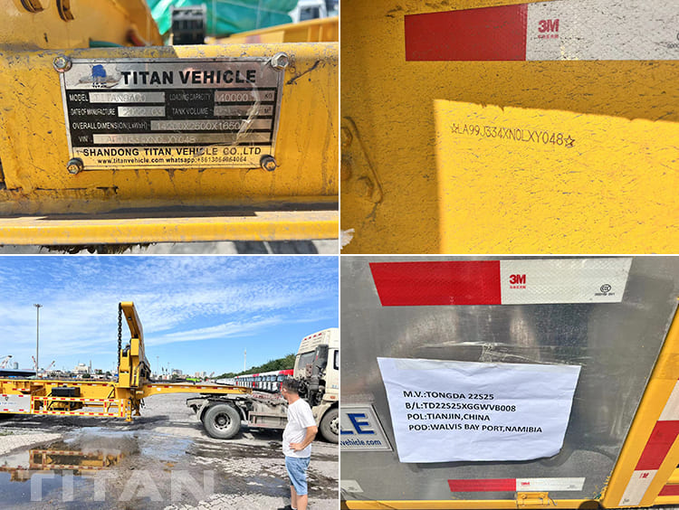 40Ft Container Loading Trailer will be shipped to Namibia