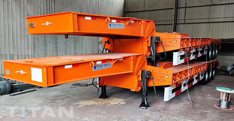 60 Ton 3 Axle Semi Low Loader Trailer for Sale in Congo