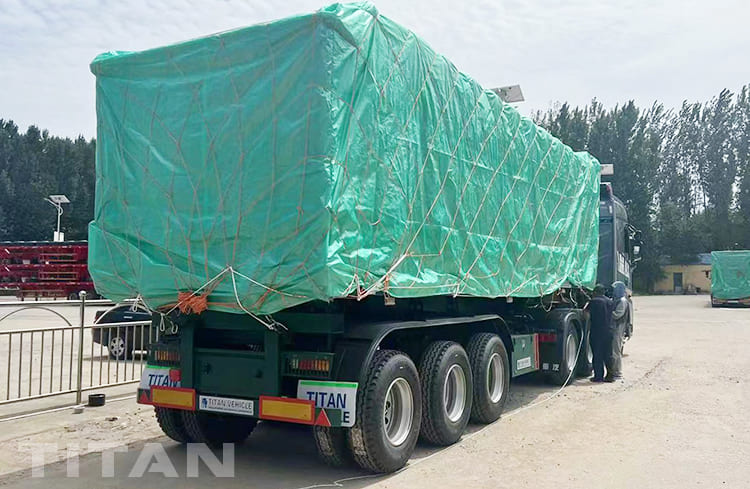 50T Tri Axle Semi End Tipper Trailer is ready to sent to Tanzania