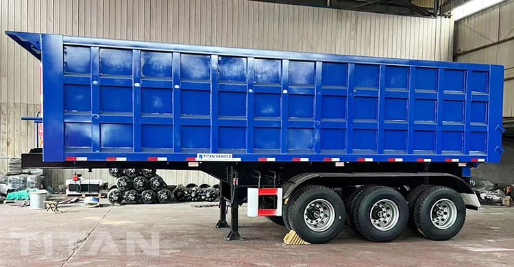 3 Axle 50T Hydraulic Tipper Trailer is ready to shipped to Benin