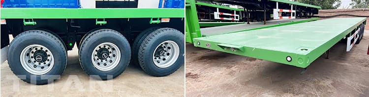 12M Tri Axle Flatbed Trailer is ready to shipped to Nigeria