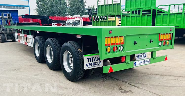 12M Tri Axle Flatbed Trailer is ready to shipped to Nigeria