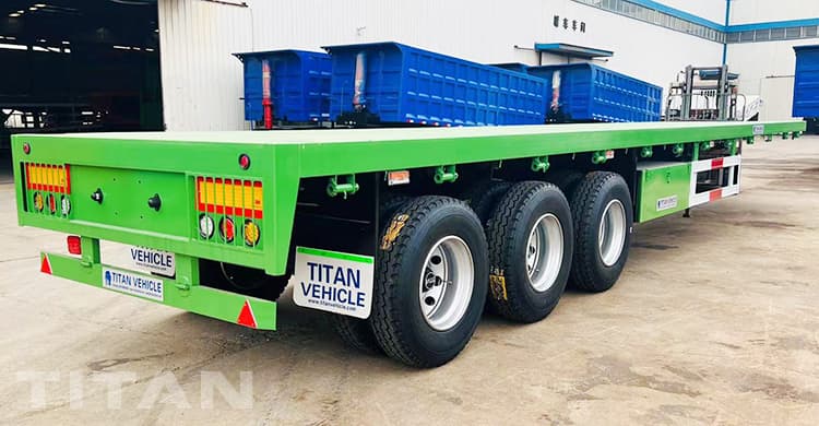 12M Tri Axle Flatbed Trailer is ready to shipped to Nigeria