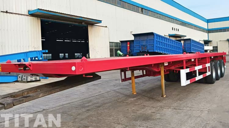 Tri Axle 40 Ft Flatbed Trailer for Sale in Ghana