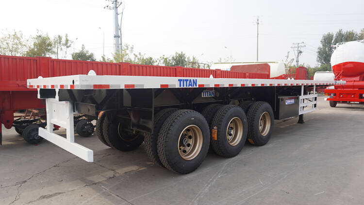 3 Axle 40Ft Flatbed Semi Trailer