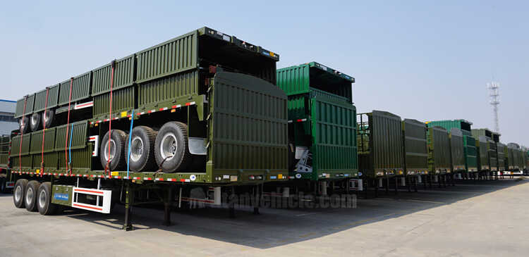 Side Wall Trailer | Cargo Semi Trailer with Drop Side Board for Sale ...
