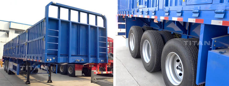 Side Wall Trailer | Cargo Semi Trailer with Drop Side Board for Sale ...