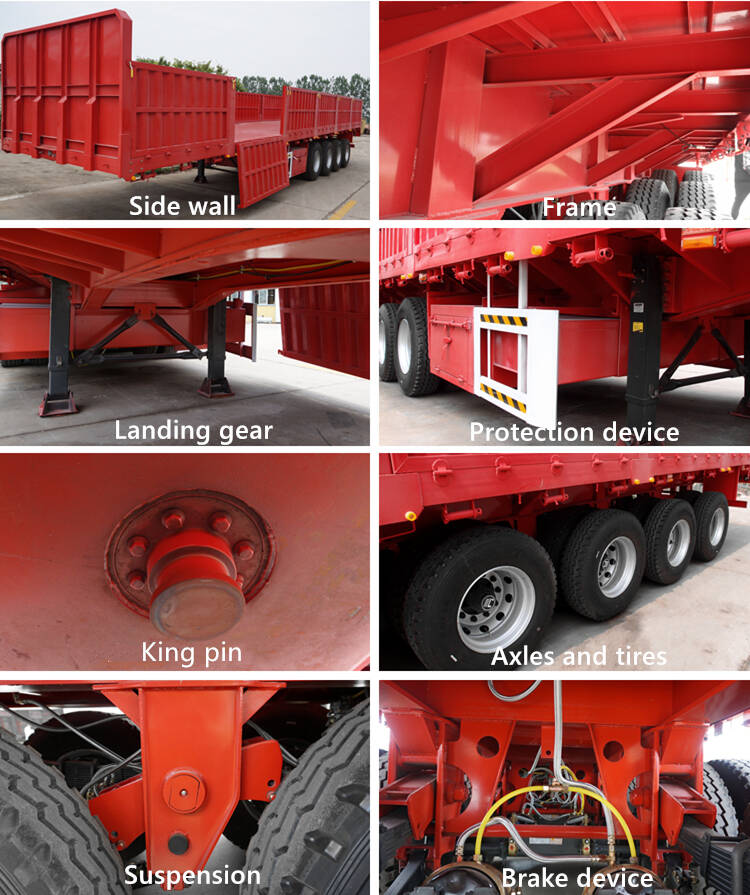 Side Wall Trailer | Cargo Semi Trailer with Drop Side Board for Sale ...