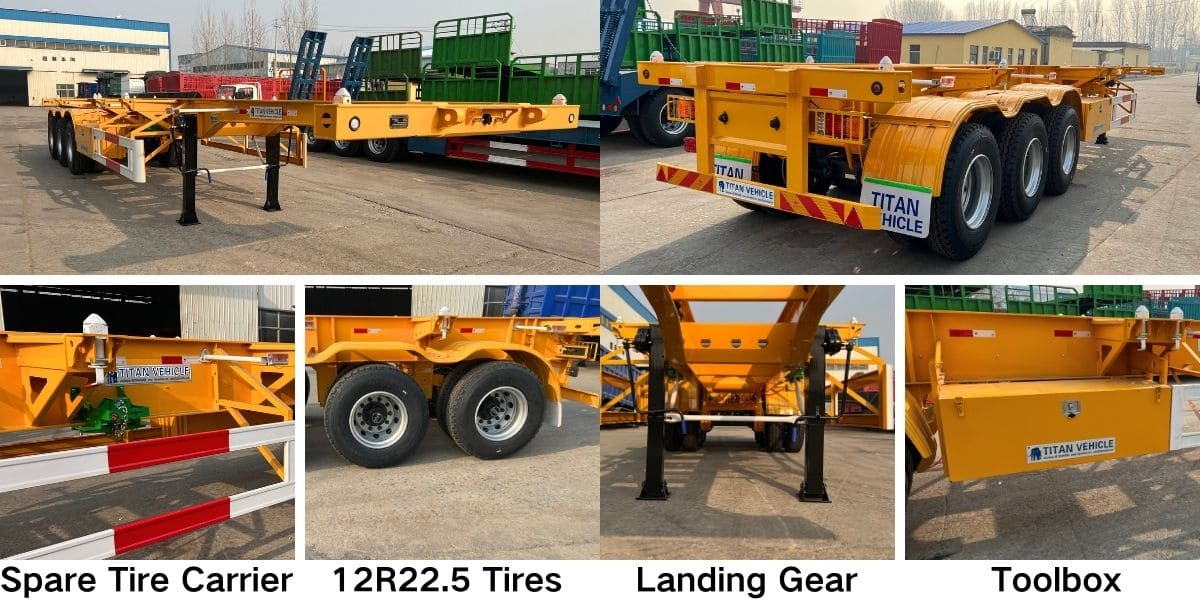 Shipping Container Chassis Trailer for Sale in Jamaica