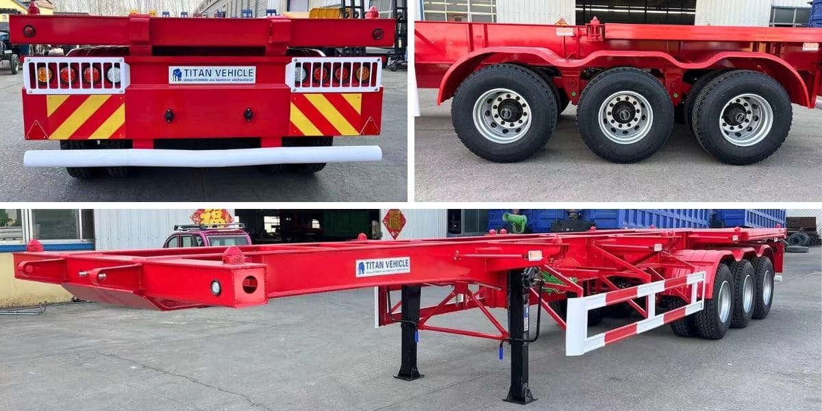 Shipping Container Chassis Trailer for Sale in Jamaica