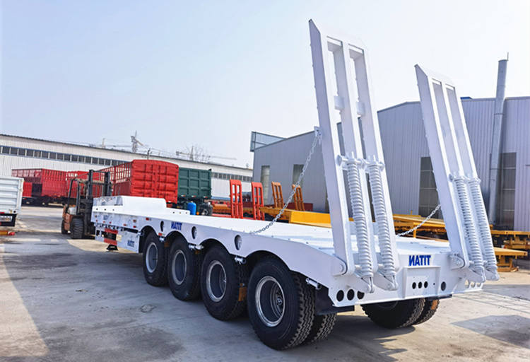 80 Ton Low Bed/Drop Deck/Low Loader Truck Trailer for Sale