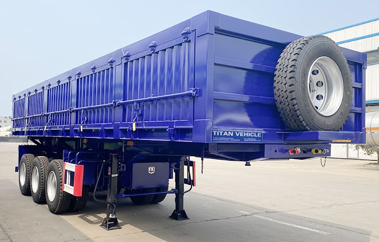 Tri Axle 34 Ton Side Tippers Semi Trailer for Sale Manufacturers