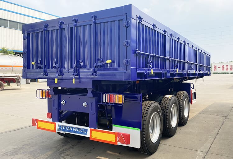 Tri Axle 34 Ton Side Tippers Semi Trailer for Sale Manufacturers