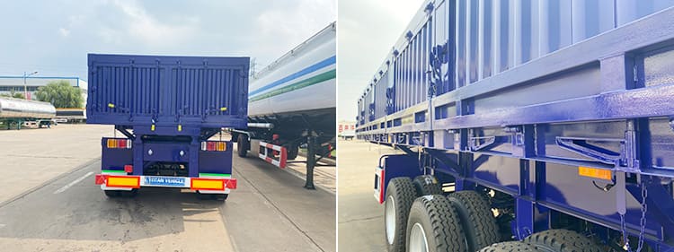 Tri Axle 34 Ton Side Tippers Semi Trailer for Sale Manufacturers