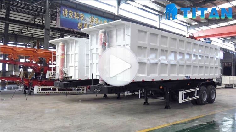 Tri Axle 34 Ton Side Tippers Semi Trailer for Sale Manufacturers