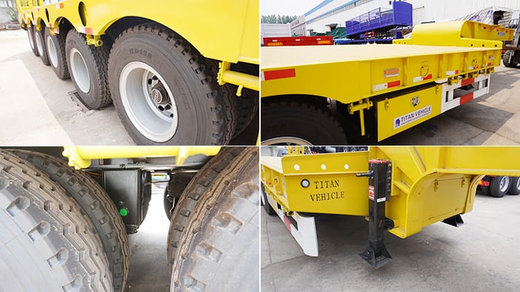 100 Ton 5 Axle Tractor Low Loader Trailer for Sale in Ghana