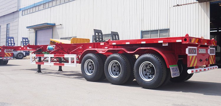 Tri Axle 40Ft Multi Function Skeletal Container Carrier Trailer for Sale
