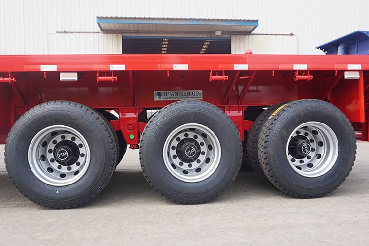 3 Axle 12M Semi Truck Flatbed Trailer Price In Zimbabwe