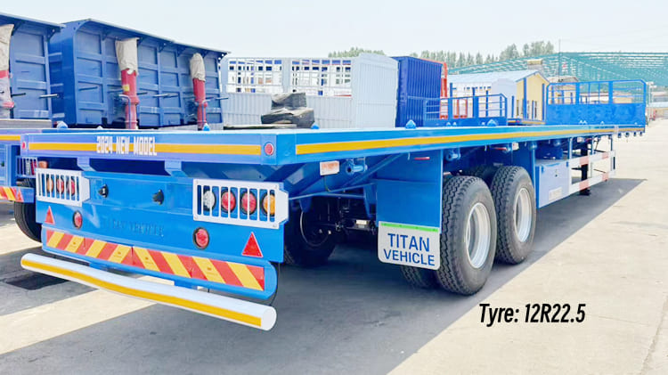 Commercial 2 Axle Flatbed Trailer for Sale Price in Mexico