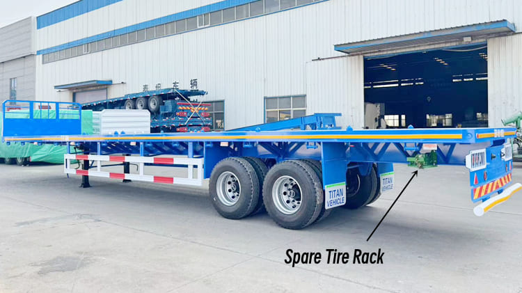Commercial 2 Axle Flatbed Trailer for Sale Price in Mexico