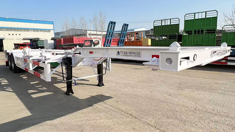 2 Axle 40Ft Intermodal Container Chassis Trailers for Sale in Jamaica