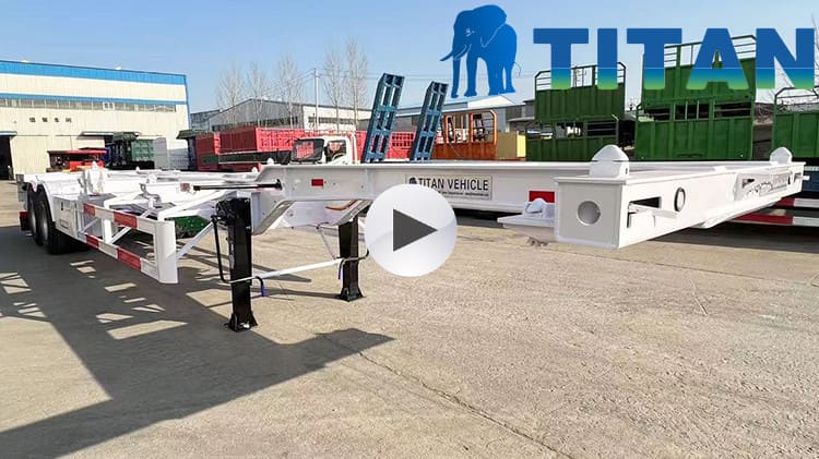 2 Axle 40Ft Intermodal Container Chassis Trailers for Sale in Jamaica