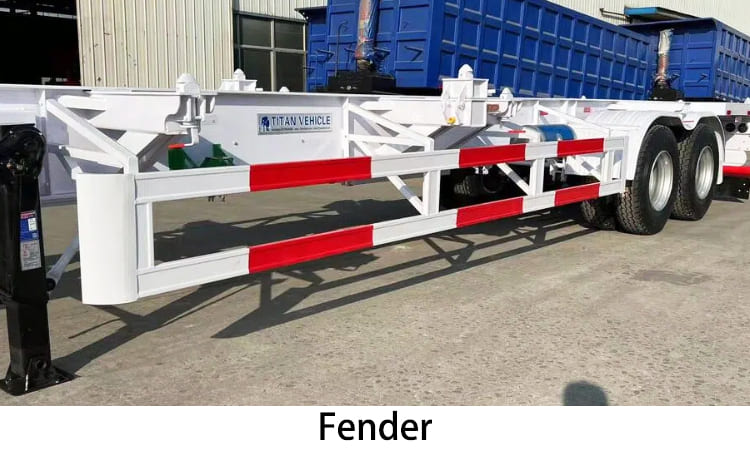 2 Axle 40Ft Intermodal Container Chassis Trailers for Sale in Jamaica