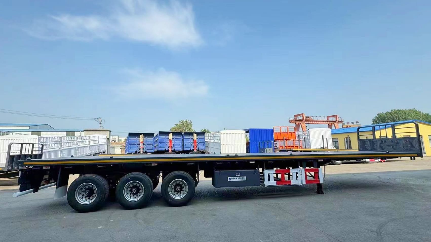 40 ft Tri Axle Flatbed Trailer for sale Prices in Cabinda Angola