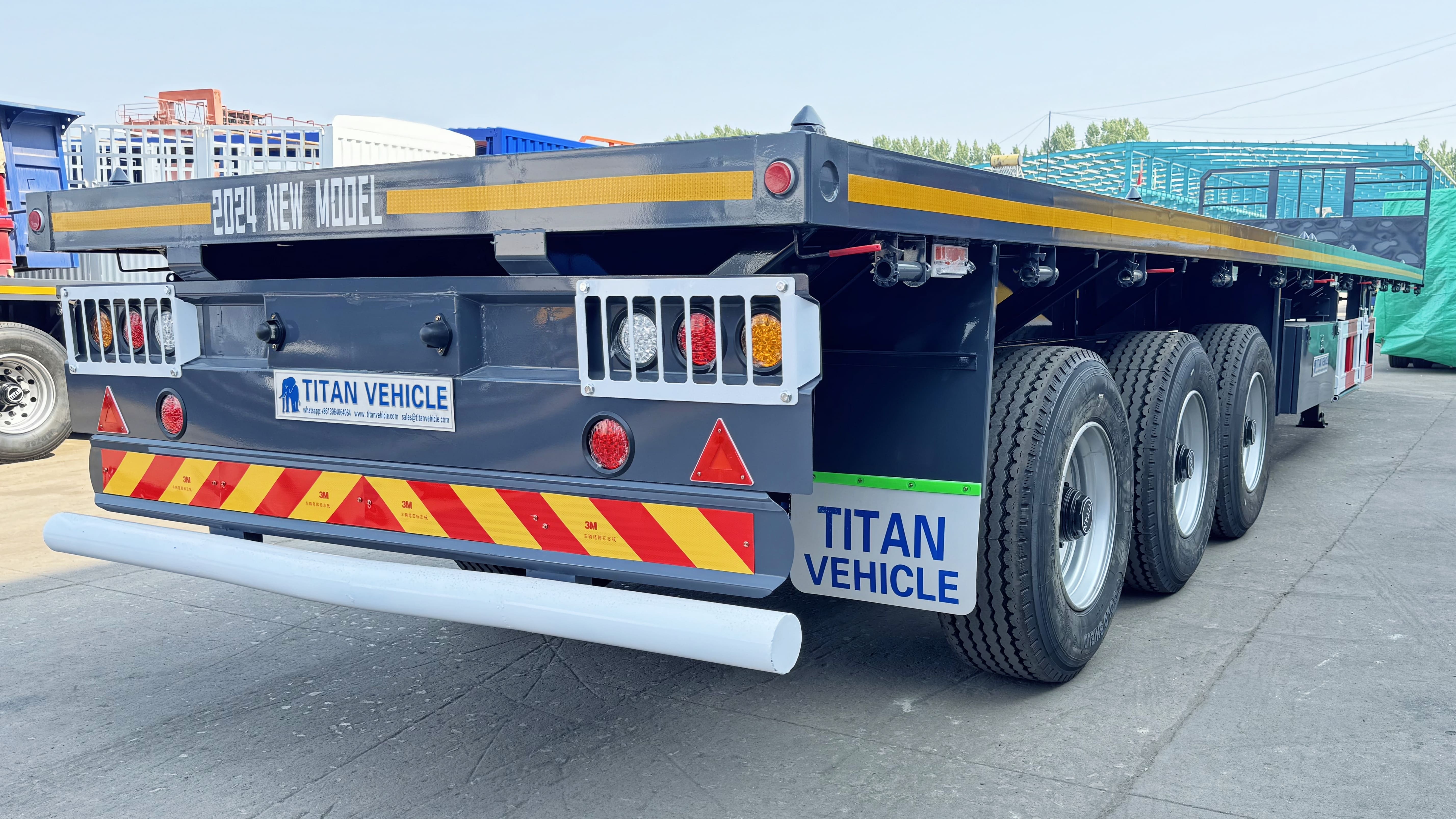 40 ft Tri Axle Flatbed Trailer for sale Prices in Cabinda Angola