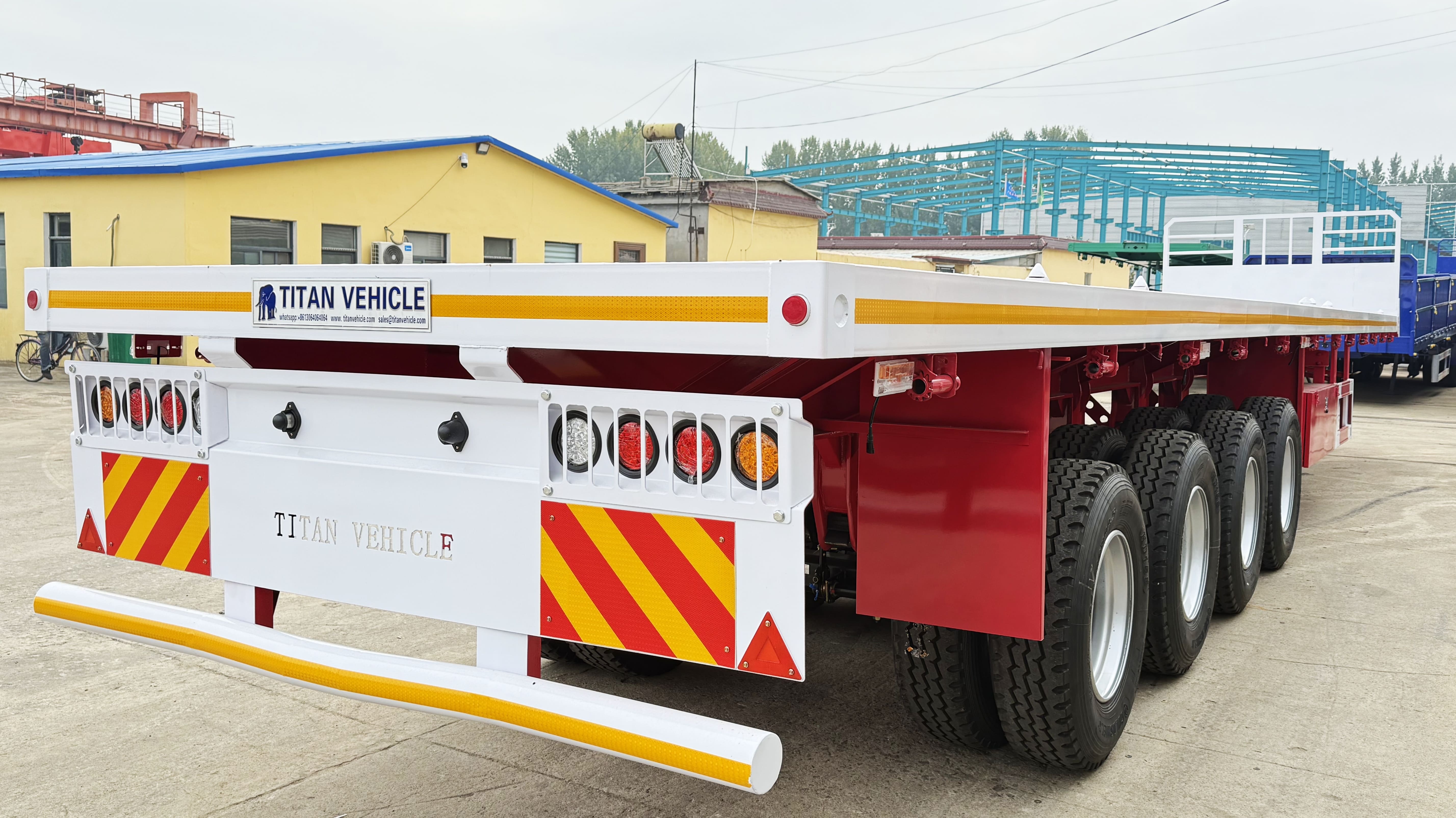 4 Axle Flatbed Semi Trailer for Sale Manufacturers in Kenya Mombasa