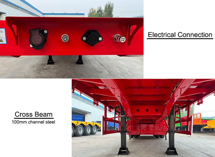 40 Foot Semi Truck Flatbed Trailer for Sale in Rwanda Kigali