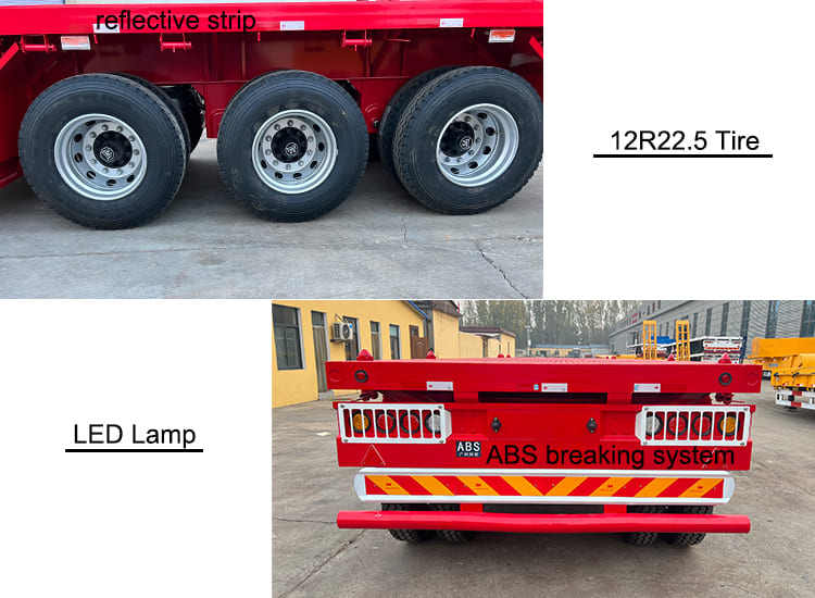 40 Foot Semi Truck Flatbed Trailer for Sale in Rwanda Kigali