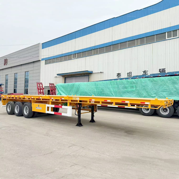 40 Foot Tri Axle Flat Deck Trailer for Sale Near Me in Guam