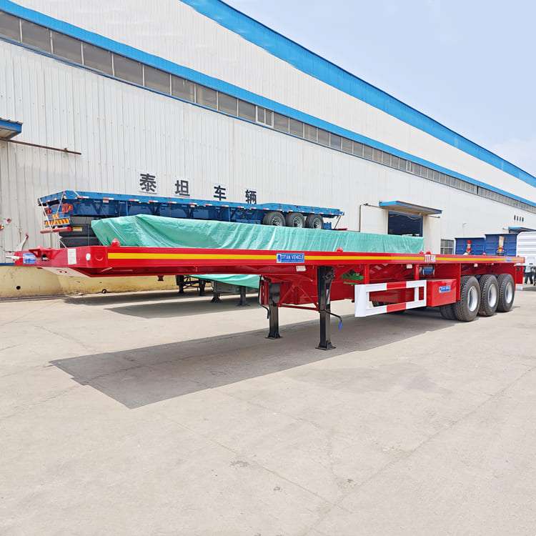 Flat Deck Tri Axle Trailer for Sale in Ghana