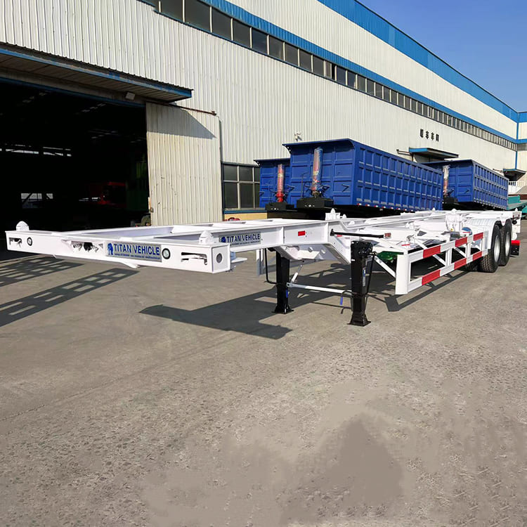 2 Axle 40Ft Intermodal Container Chassis Trailers for Sale in Jamaica