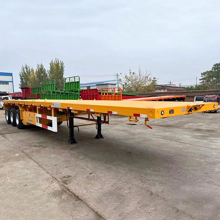 Three Axle Flatbed Truck Trailer for Sale in Namibia Windhoek
